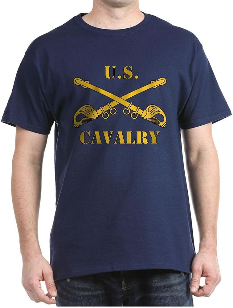 CafePress - US Cavalry T-Shirt - 100% Cotton T-Shirt Navy: Amazon.co.uk ...