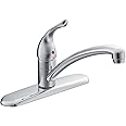 Moen 7423 Chateau One-Handle Low Arc Kitchen Faucet (Chrome), Touch On ...