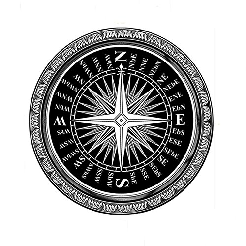 Area Rug with Compass Rose - Anchor Your Focal Point