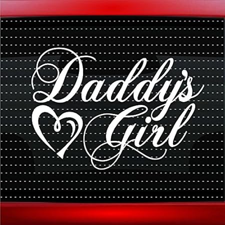 Amazon.com: Daddy's Girl Car Sticker Truck Window Vinyl Decal Pink ...