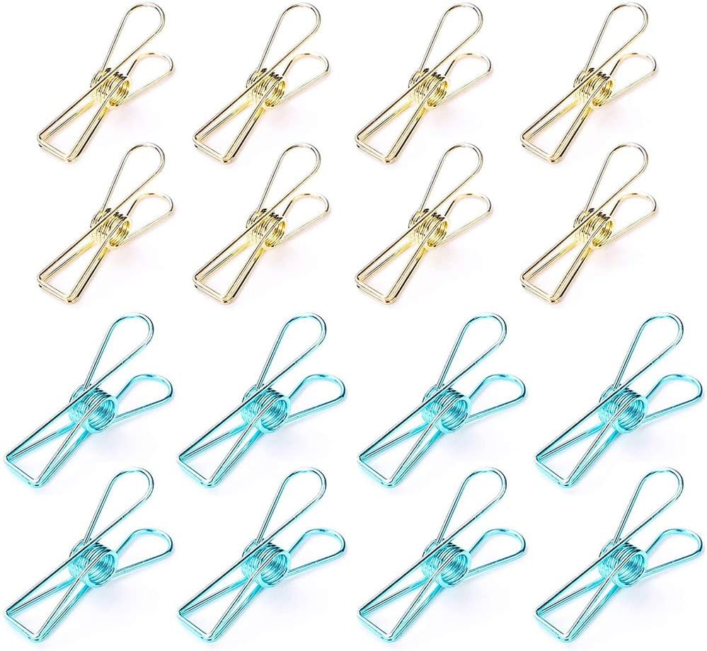 BESTZY Mini Binder Clips Photos Stationery Binder Clips Wire Metal ...