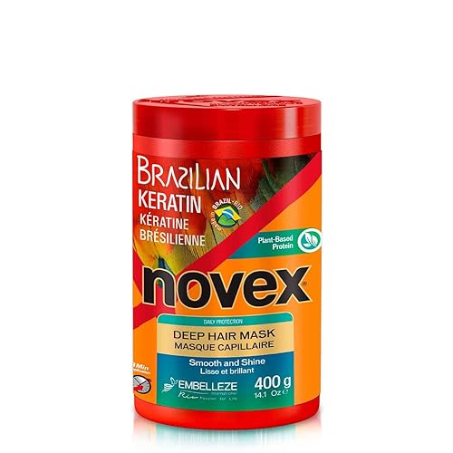 NOVEX Brazilian Keratin Hair Mask, 14 Oz - Reconstructive Keratin ...