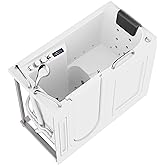 ANZZI Walk In Tub 27" x 53" Right Drain Fully Loaded Tub, Air Jets ...