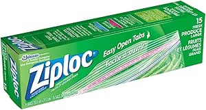 Amazon.com: Ziploc Fresh Produce Bags Large - 15 Count: Kitchen & Dining
