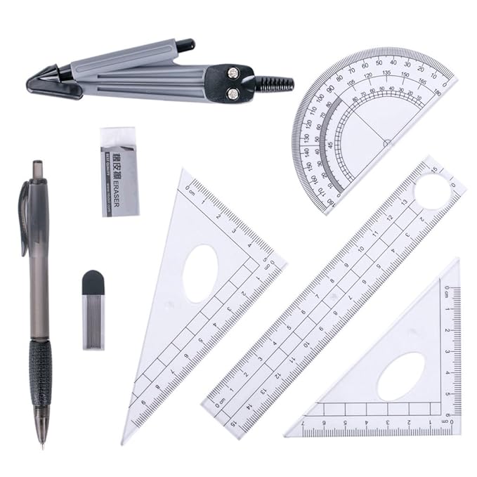 Geometry Set 8Pcs Compass Set Practical Math Tools Set Kit Amazon in geometry-set-8pcs-compass-set-practical-math-tools-set-kit-amazon-in