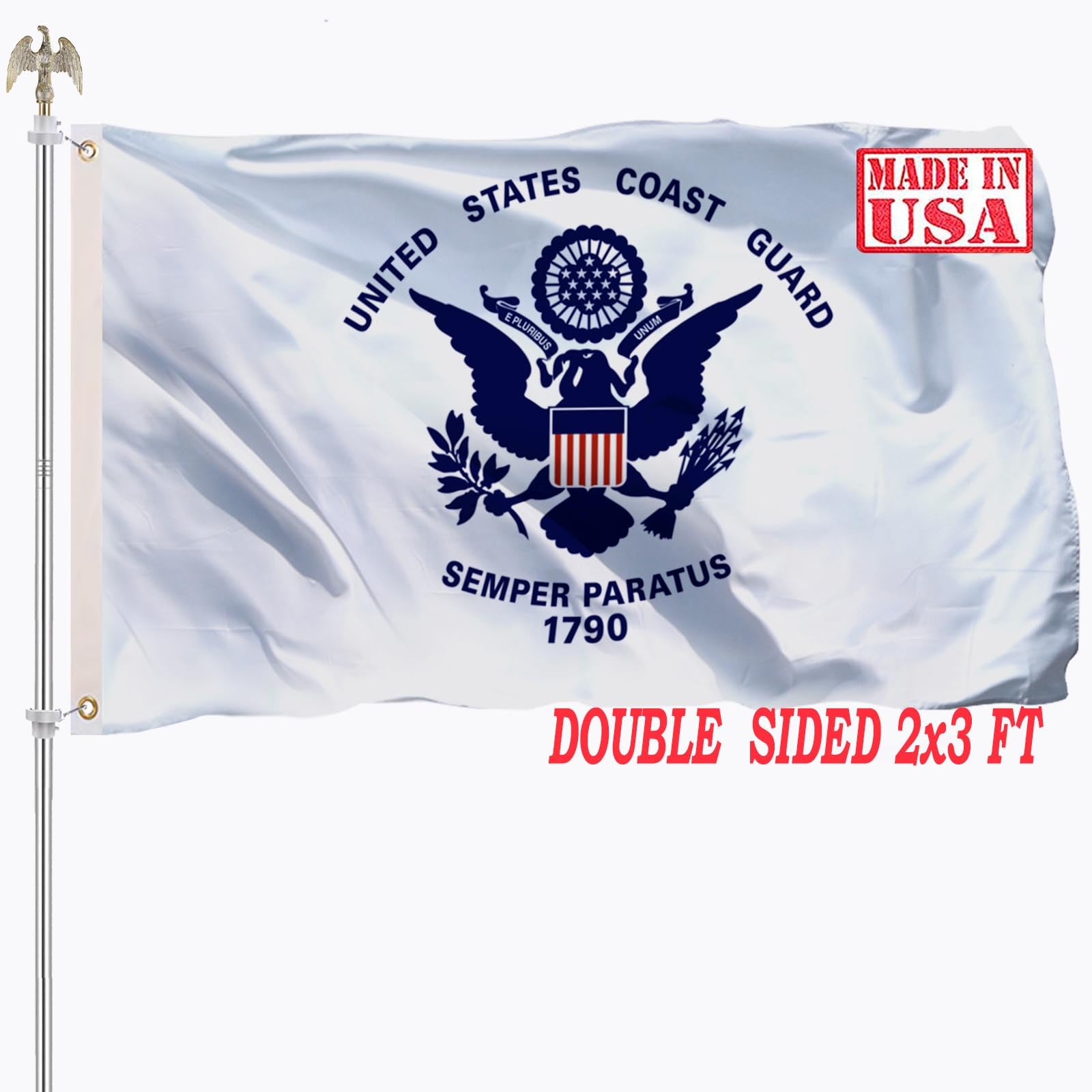 Mua US Coast Guard Flag 2x3 Outdoor Double Sided Vivid Color United ...