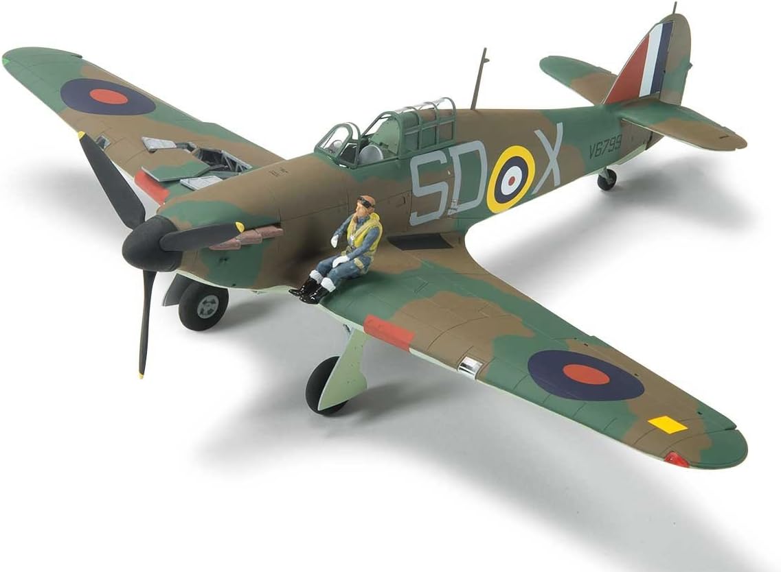 Airfix A05127 Hawker Hurricane MK1 Plastic Model Kit (1:48th Scale ...