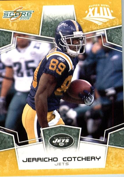 2008 Score SuperBowl Gold Parallel Edition Football Card #219 Jerricho ...