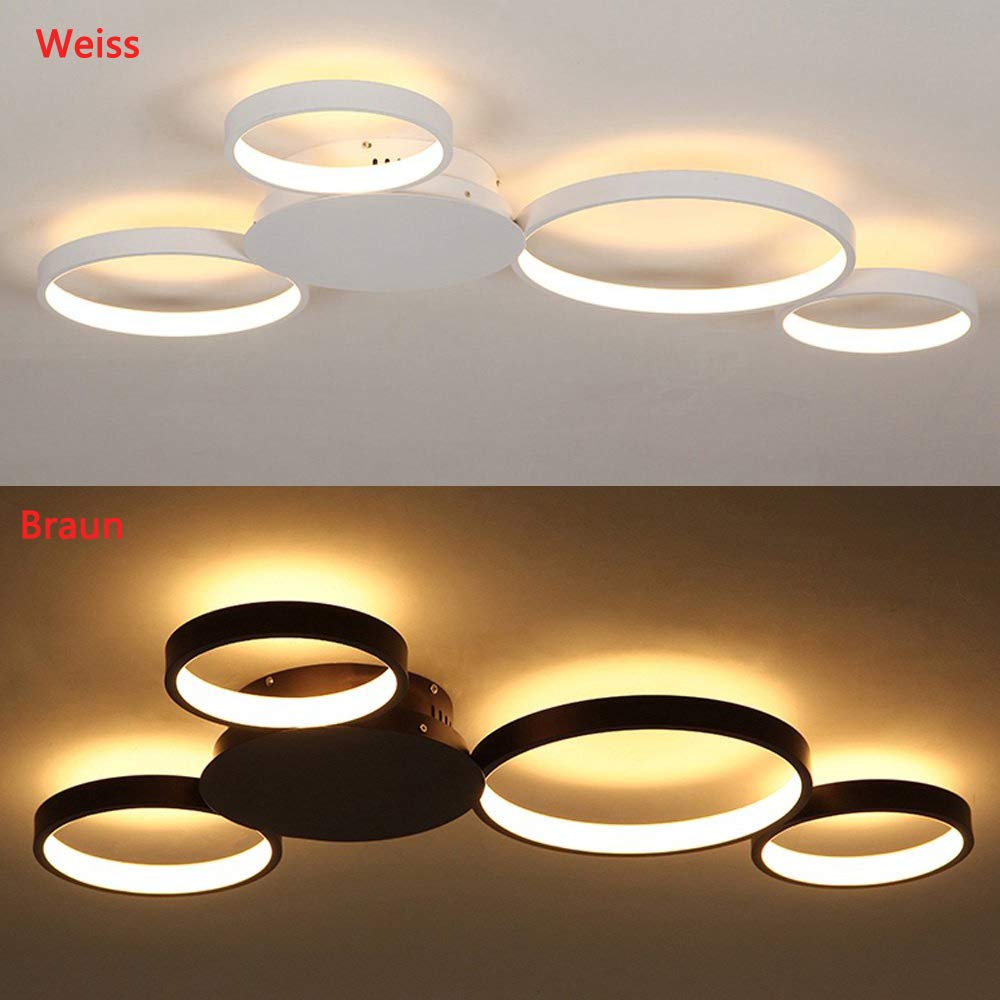 LED Dimmbar Deckenleuchte mit Fernbedienung - Modern Wohnzimmer ...