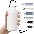 Amazon.com: Exllena Small Water Bottles 12 oz with Handle Lid and ...