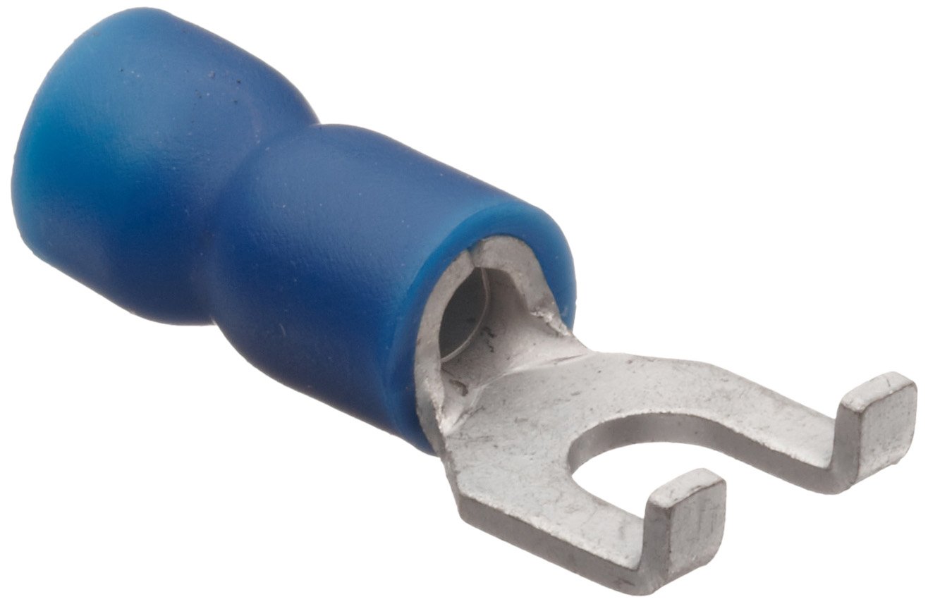 Morris Products 11770 Flange Spade Terminal, Vinyl Insulated, Blue, 16 ...