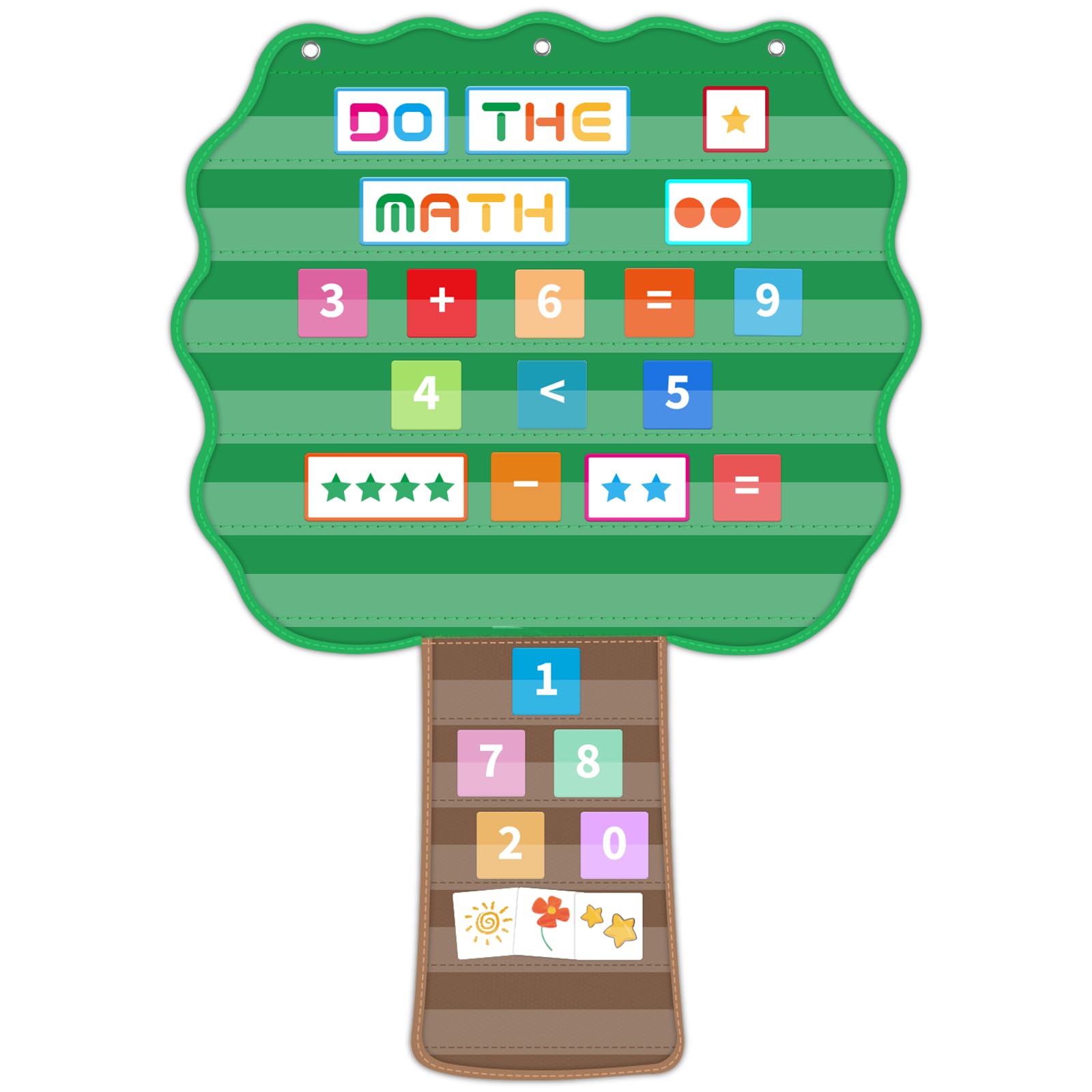 Tree Pocket Chart for Classroom, 42"x 28 ¾" Large Hanging Pocket Charts ...