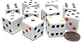 Amazon.com: Set of 10 Large Six Sided Square Opaque 19mm D6 Dice ...