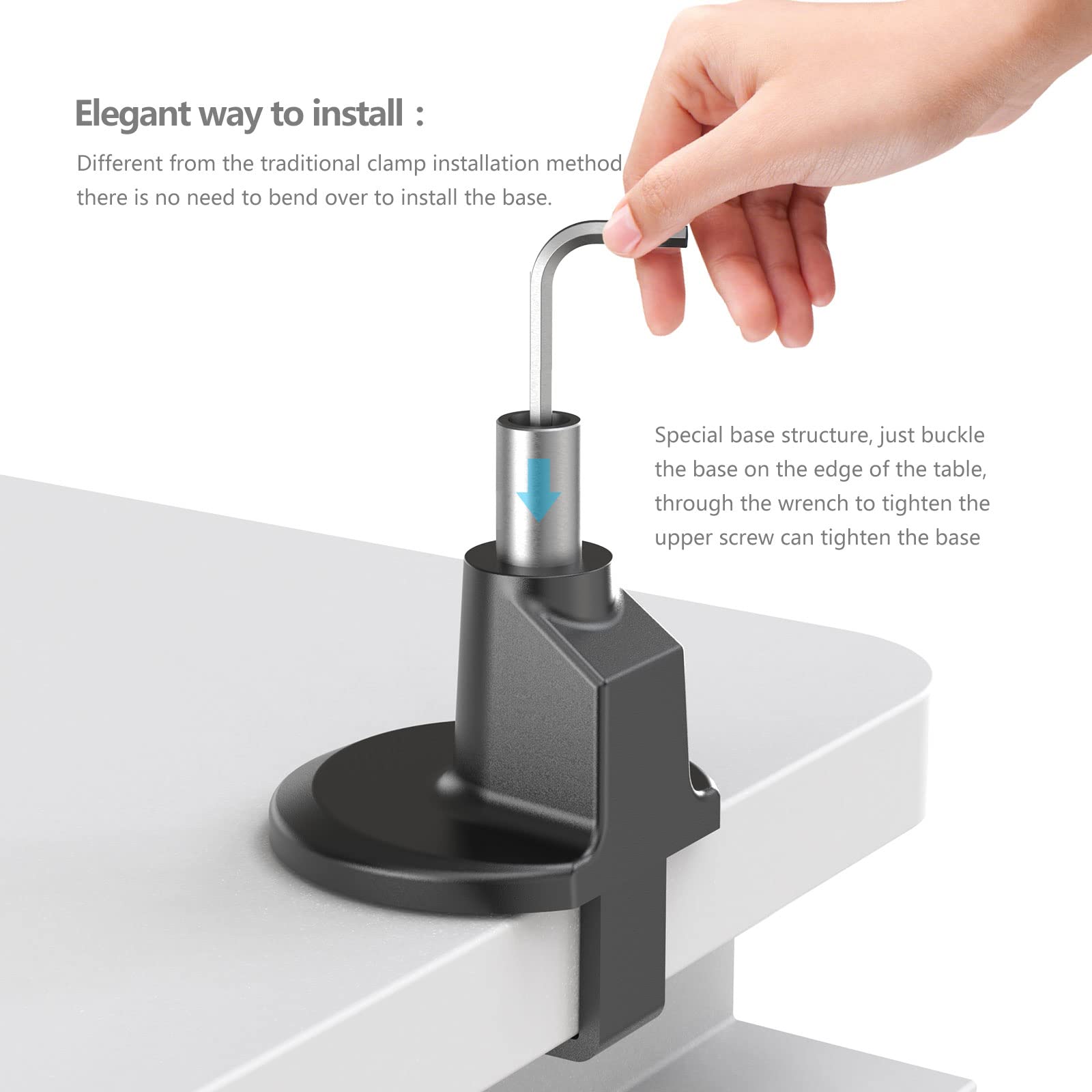 Mua BEWISER Single Monitor Gas Spring Desk Mount, Heavy Duty Monitor ...