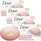 Amazon.com: Dove Soap, Pink Beauty Bar 3-Pack (12 Soap Bars) – 3-in-1 Moisturizing Face, Body ...