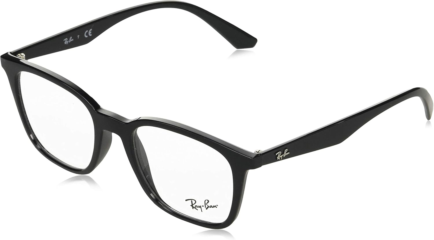 Amazon Ray Ban RX7177 Square Prescription Eyeglass Frames Black Amazon Ray Ban RX7177 Square Prescription Eyeglass Frames Black