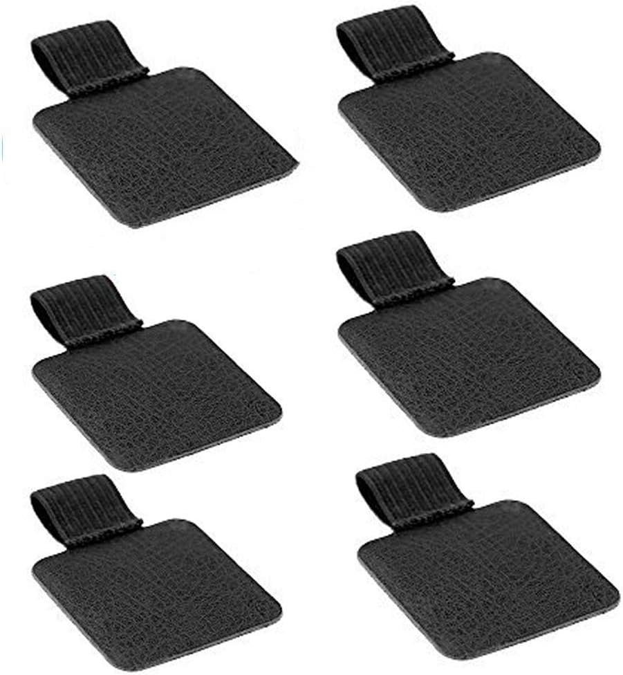 Rmeet Pen Loop Holder,6 Pack Square Journal Pen Holders Black Self ...