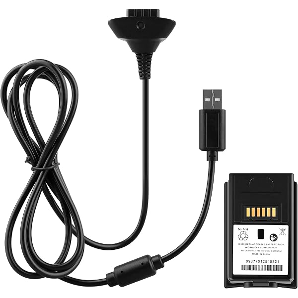 Xbox 360 Rechargeable Battery Pack Tomee Stay N Play Charge Kit For ...