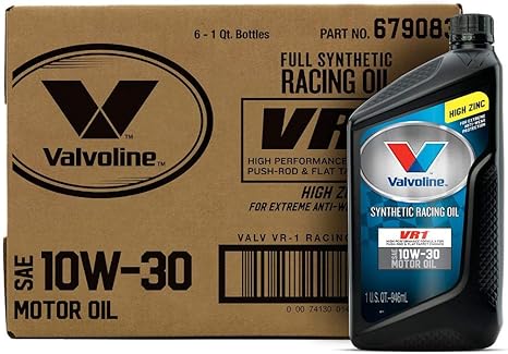 Valvoline Racing Synthetic VR1 Motor Oil 10W30, 946ml (case of 6 ...