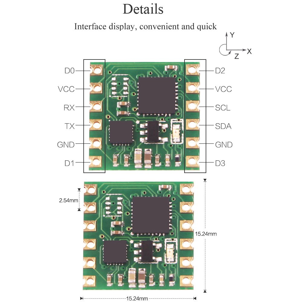 AHRS 3 Axis Digital Accelerometer Acceleration Angle 3-Axis Gyro Gyroscope Vibration Triaxial ...