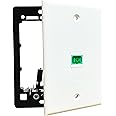 Amazon.com: DIYTECH 1 Port SC APC Simplex Fiber Optic Wall Plate ...