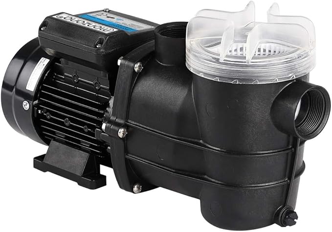 Monzana Filterpumpe 9.960 l/h mit Vorfilter Poolpumpe Umwälzpumpe Sandfilter Pool Pumpe 9,0m ...