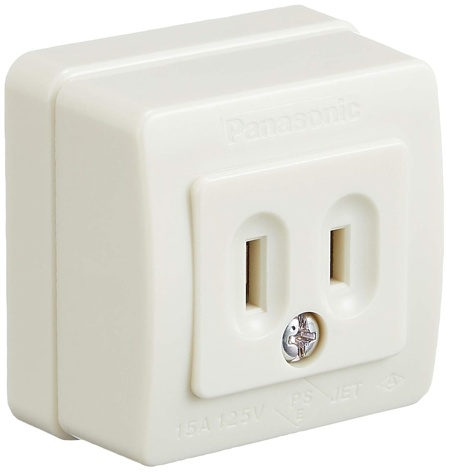 Amazon | パナソニック(Panasonic) 露出コンセント 2P 角型コンセント WK1012W 10個入 | コンセント・プラグ ...