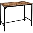 Amazon.com: Yardenaler 47" Bar Table, Industrial Style High Dining ...