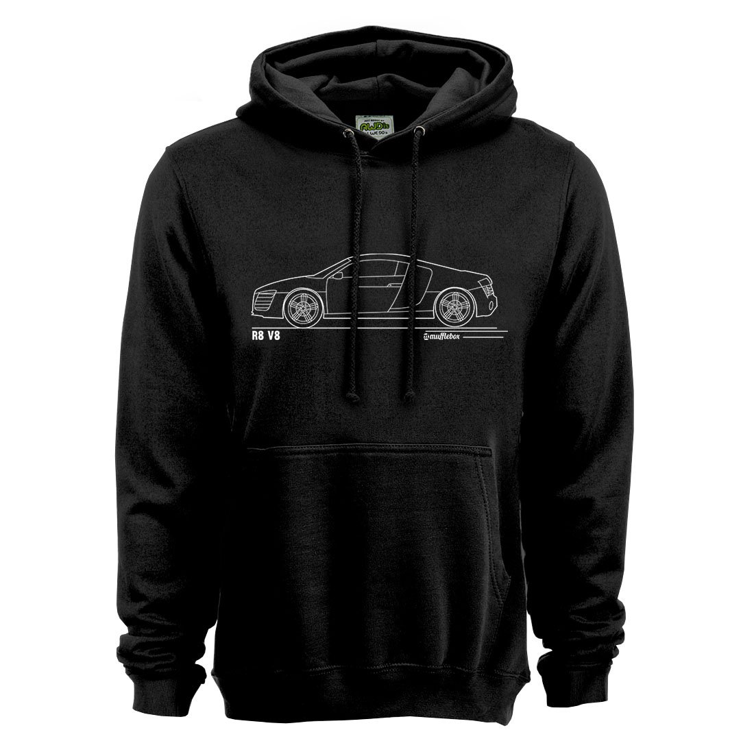 Audi R8 V8 Outline Hoodie Black,Grey, S,M,L,XL,XXL: Amazon.co.uk: Clothing