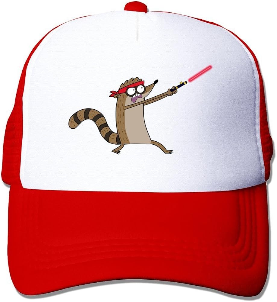 Funny Regular Show Rigby With A Laser Adult Nylon Adjustable Baseball ...