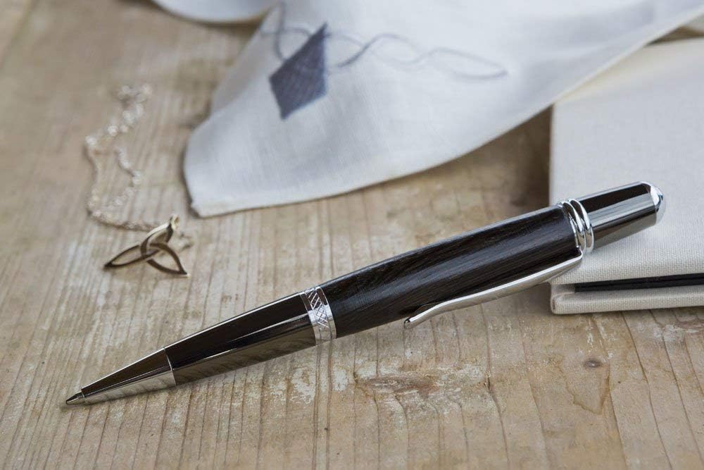 Handcrafted Wooden Refillable Ballpoint Pen- Made in Ireland with Bog ...