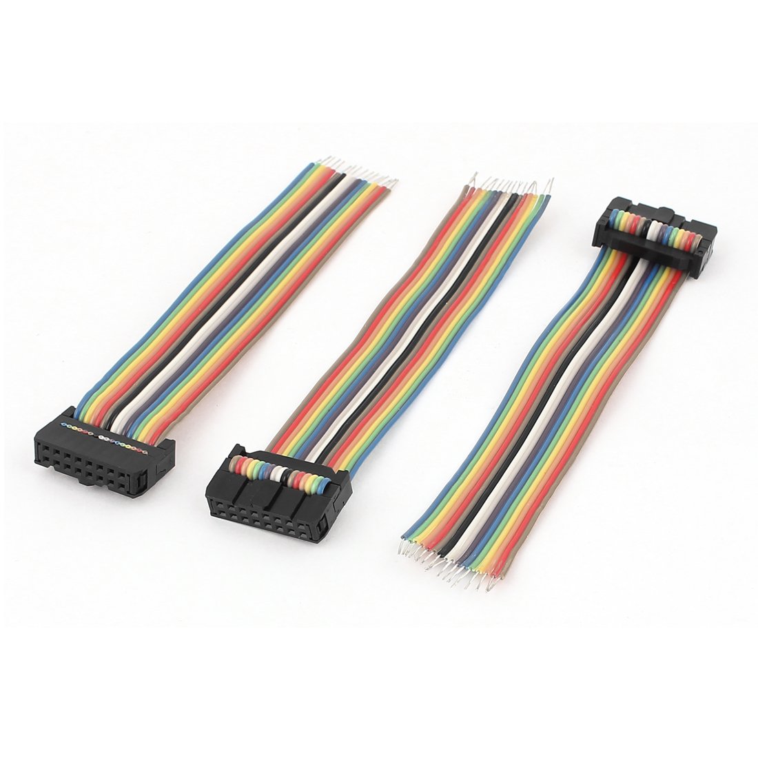 Amazon.com: Uxcell 16 Pin Female Flat IDC Ribbon Cable Connector ...