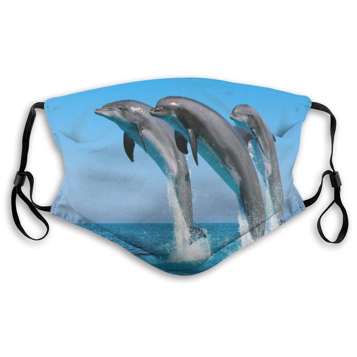 Amazon.com : Comfortable Printed mask, Dolphin Jump，Windproof Facial ...