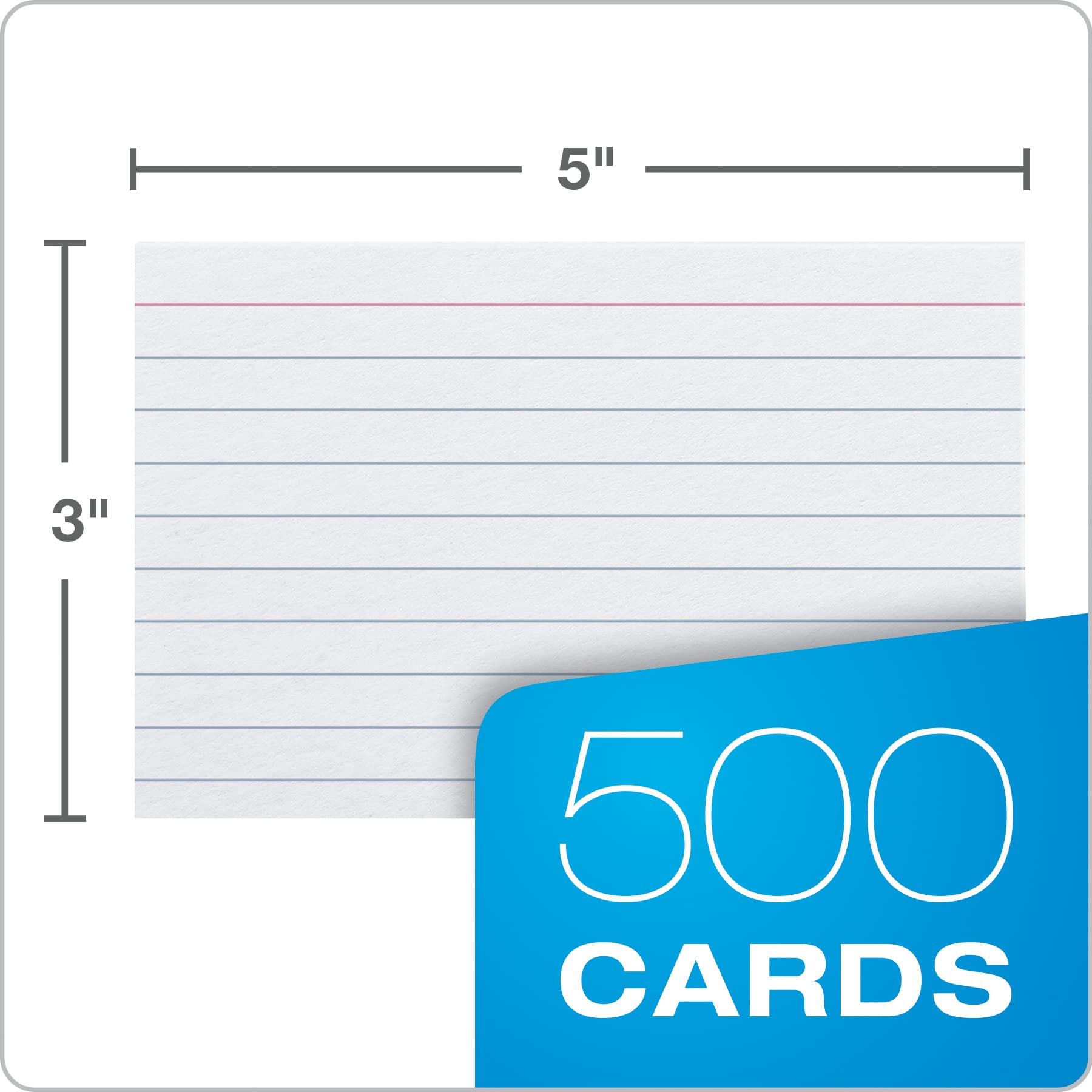 Mua Oxford Index Cards, 3 x 5 Inches, White, Lined on Front, Blank on ...