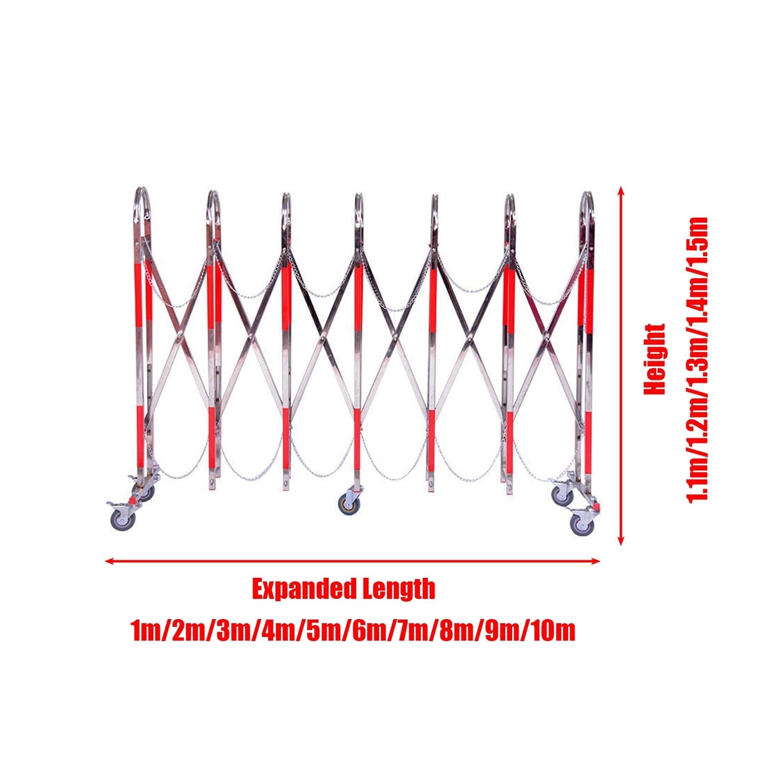 Aimery Folding Security Gate,Movable Folding Barrier Gate,Portable ...
