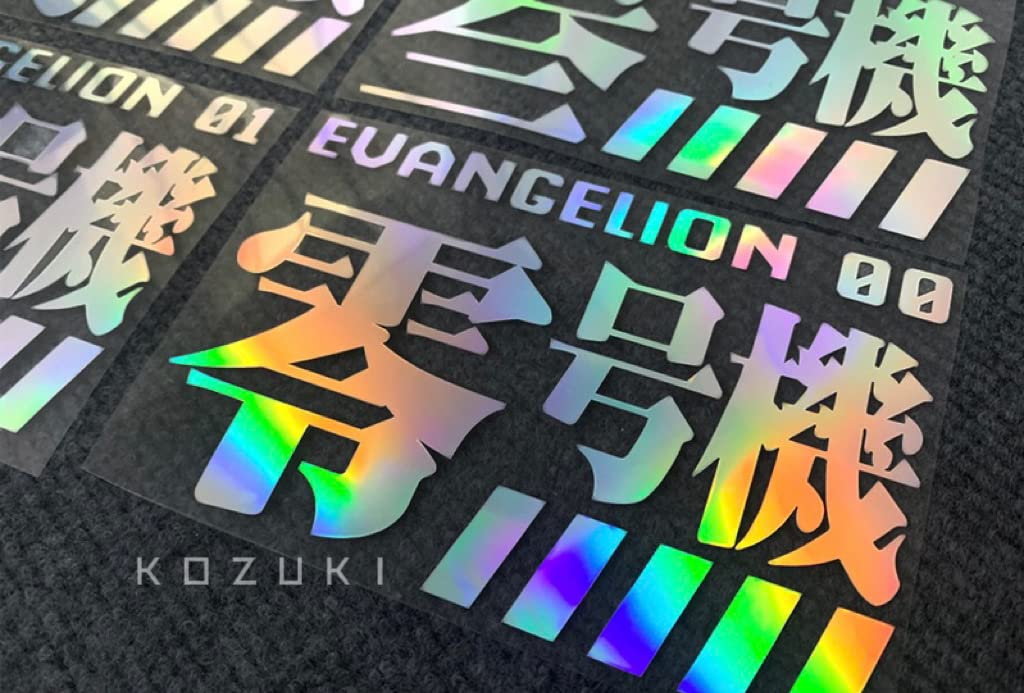 Mua Evangelion CAR Stickers Waterproof Laser Reflective EVA 01 Stickers ...