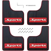 Amazon.com: 4PCS Car Mud Flaps Rubber Mudguard Soft No Collision Front ...