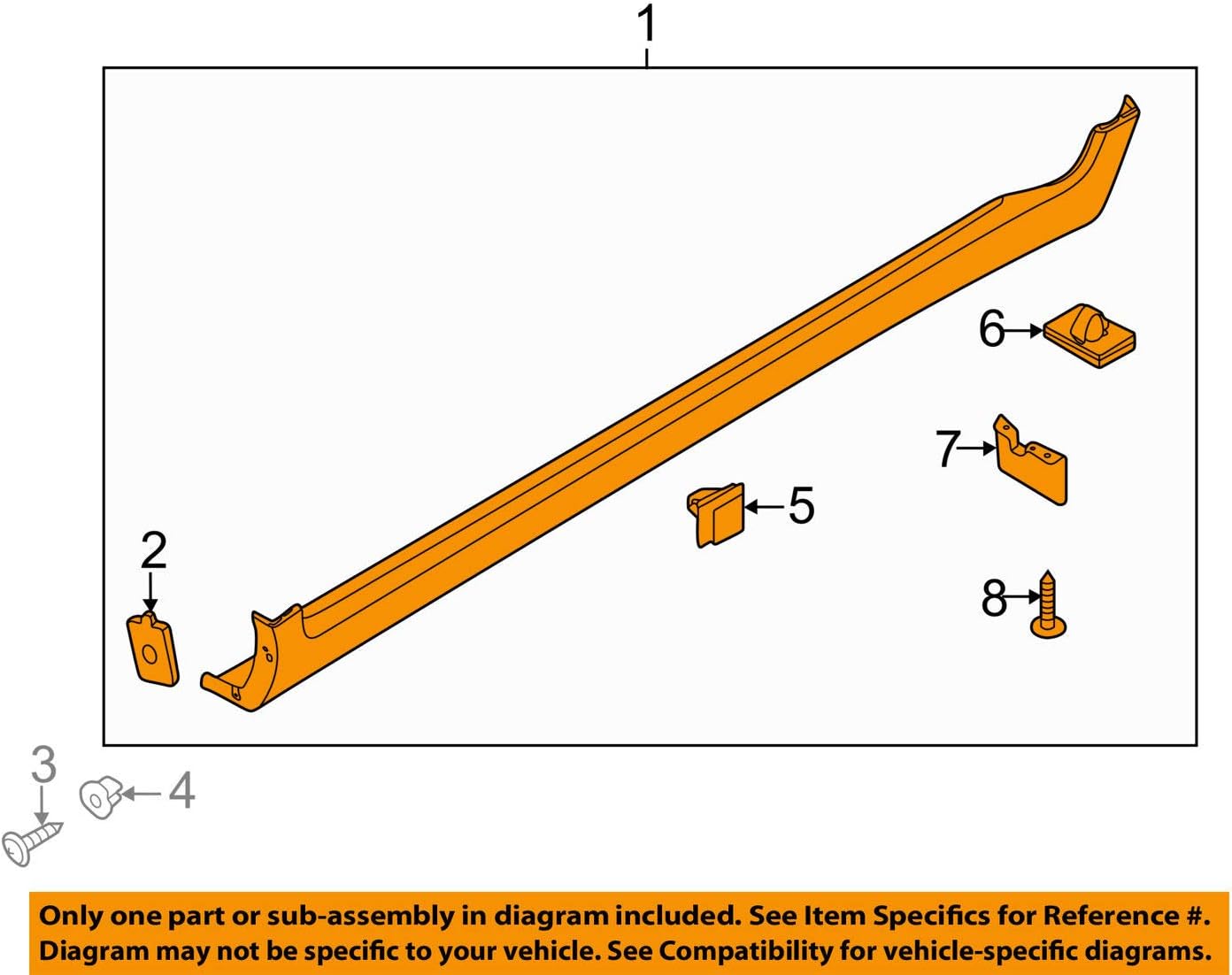 Amazon.com: Genuine Kia 87752-3W000 Side Molding Assembly: Automotive