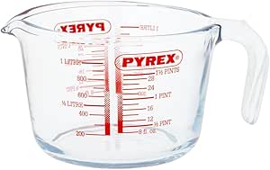 Amazon.com: (1, Measuring Jug) - Pyrex Glass Measuring Jug, 1l ...