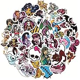 Amazon.com: 50PCS Monster High Stickers，Vinyl Waterproof Stickers for ...
