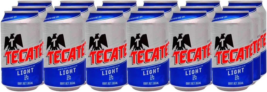 Cerveza Tecate Light 18 Latas 355 Ml: Amazon.com.mx: Alimentos y Bebidas