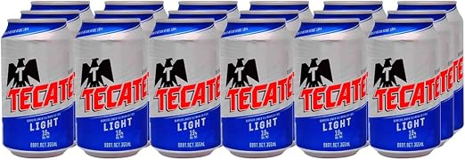 Cerveza Tecate Light 18 Latas 355 Ml: Amazon.com.mx: Alimentos y Bebidas