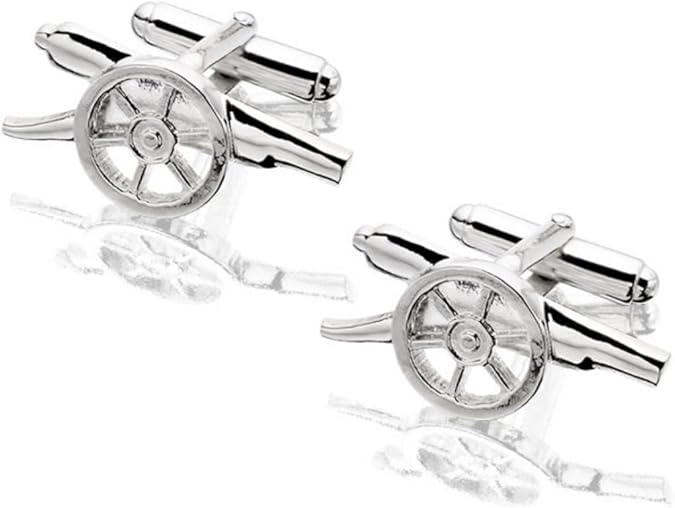 Sterling Silver Arsenal FC Cannon Swivel Cufflinks: Amazon.co.uk: Jewellery
