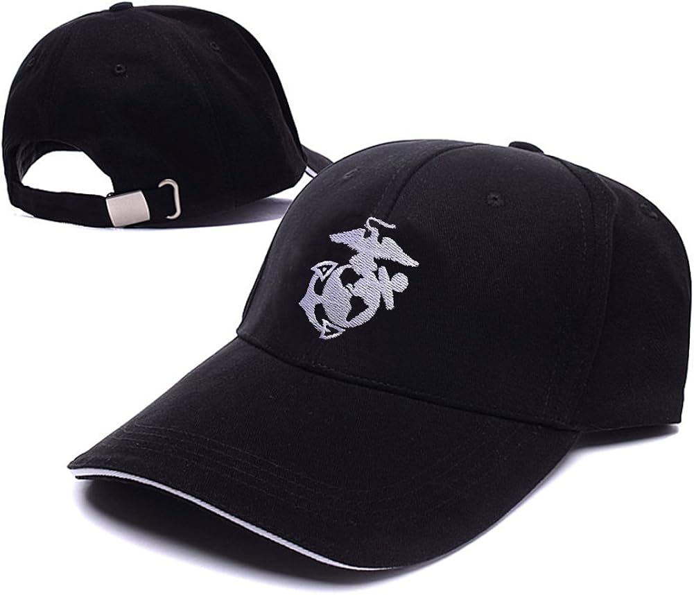 RHXING United States Marine Corps USMC Logo Adjustable Baseball Caps ...