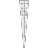 Amazon.com: 25" - 9 Degree Circle Wedge Ruler : Doheny Publications