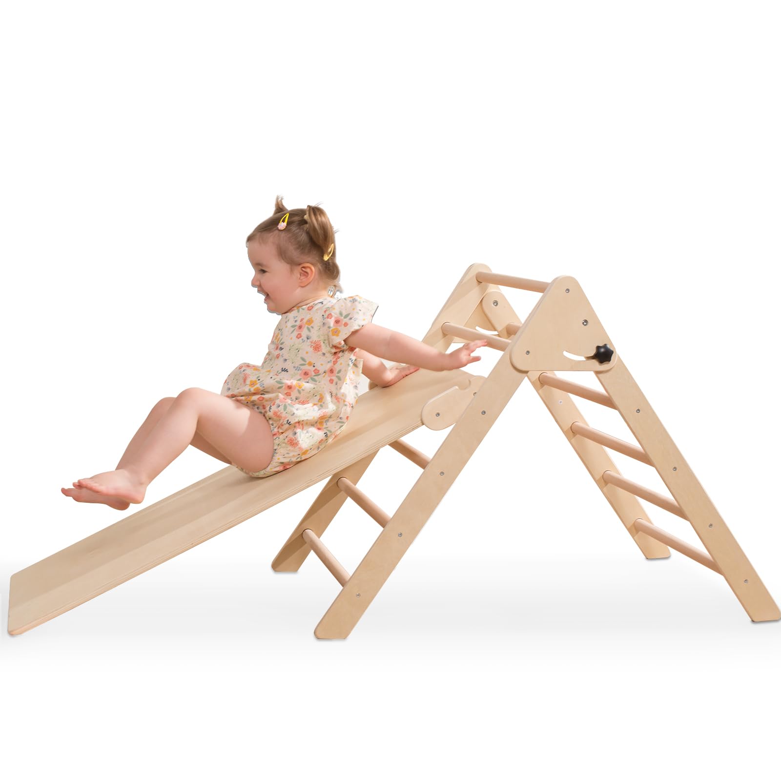 Mua Giant bean Foldable Wooden Climbing Triangle with Sliding Ramp, 3 ...