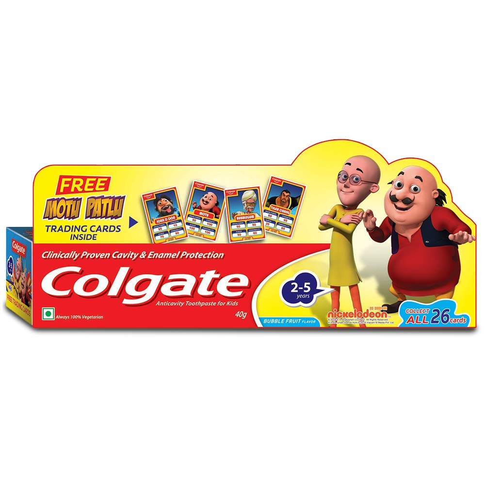 Buy Colgate Toothpaste for Kids 2-5 Years - 40 g (Bubble Fruit) with ...