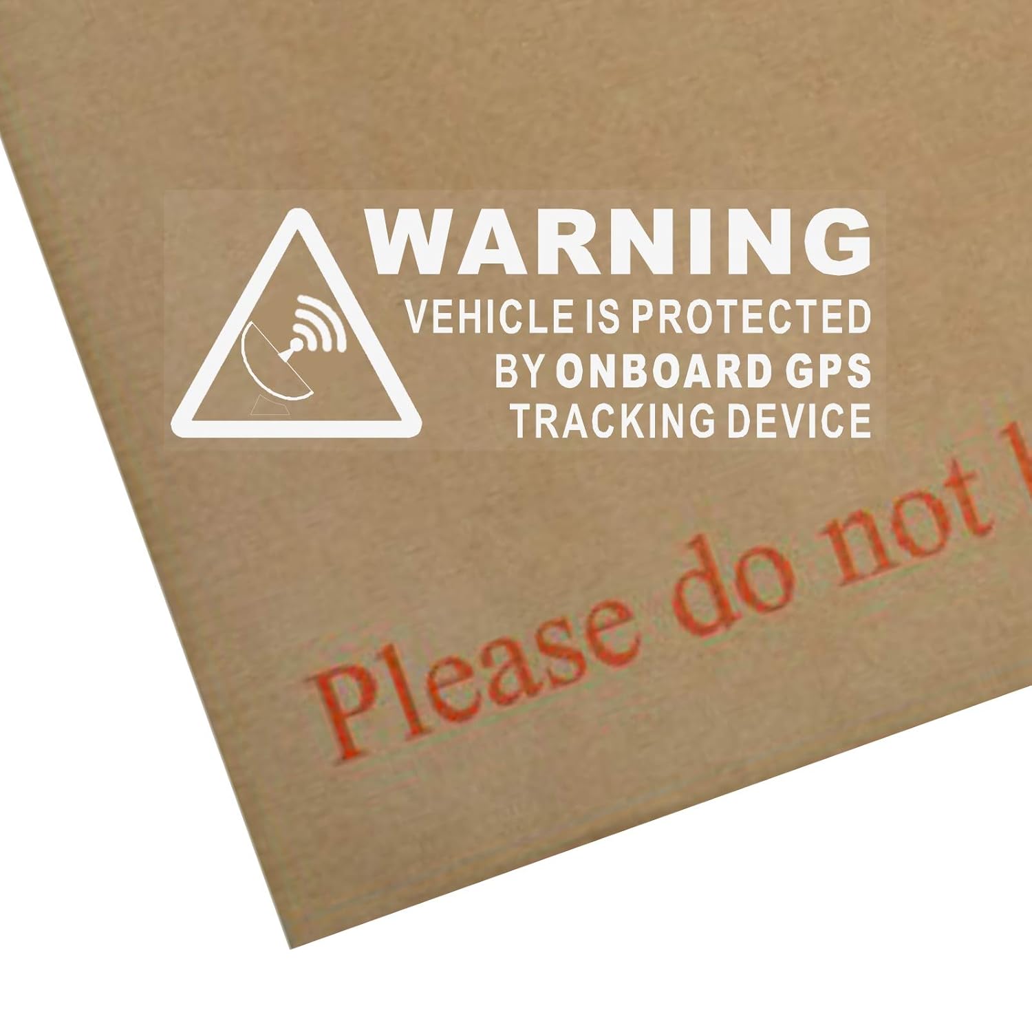 Platinum Place 5 x WARNING On Board GPS Tracking Device Stickers-Car ...