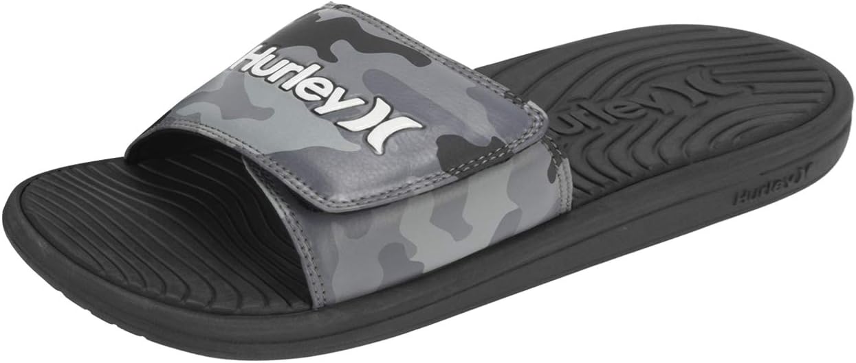 Hurley Men's One and Only Camo Velcro Slide Sandal: Amazon.com.au: Fashion