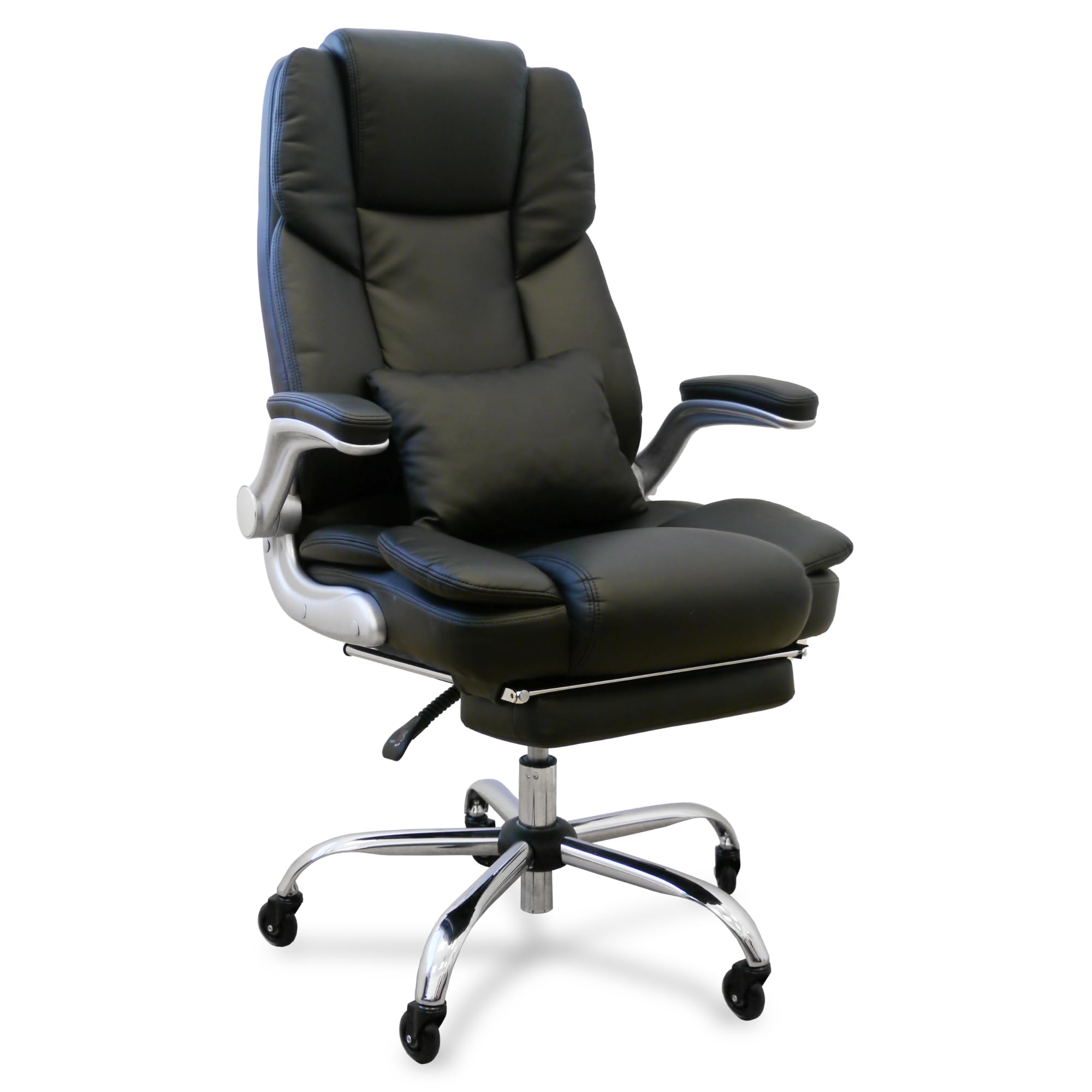 Mua Leather Ergonomic Office Chair Low Back Lumbar Support Neck Pain ...